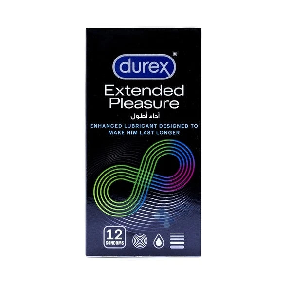 Durex Extended Pleasure Condoms, 12 Pieces – Taj Class