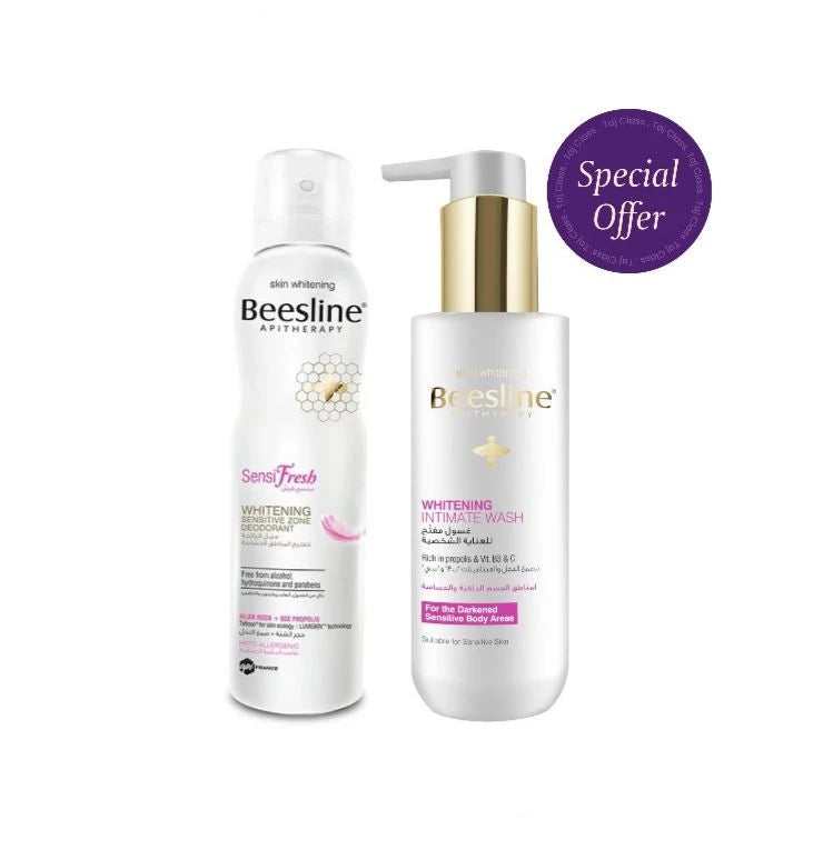 Beesline Whitening Intimate Wash 200ml + Sensifresh Whitening Sensitiv ...