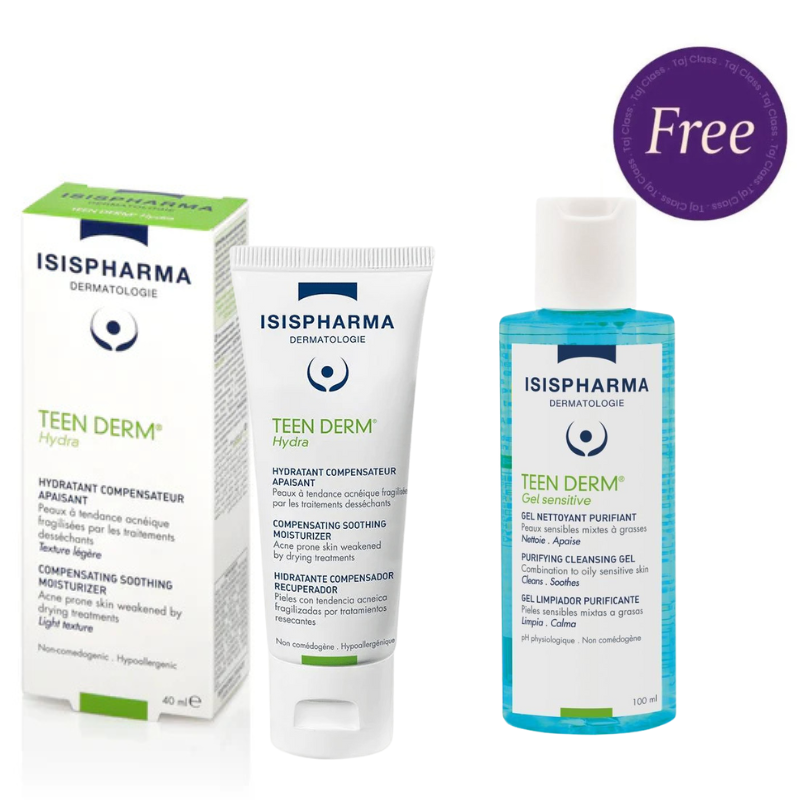 ISIS Teen Derm Hydra 40ml & Free Teen Derm Gel Sensitive 100ml – Taj Class